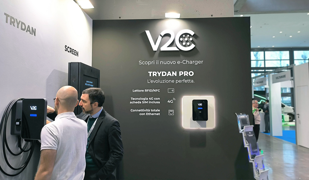 V2C Introduces Trydan Pro at KEY2024 Italy
